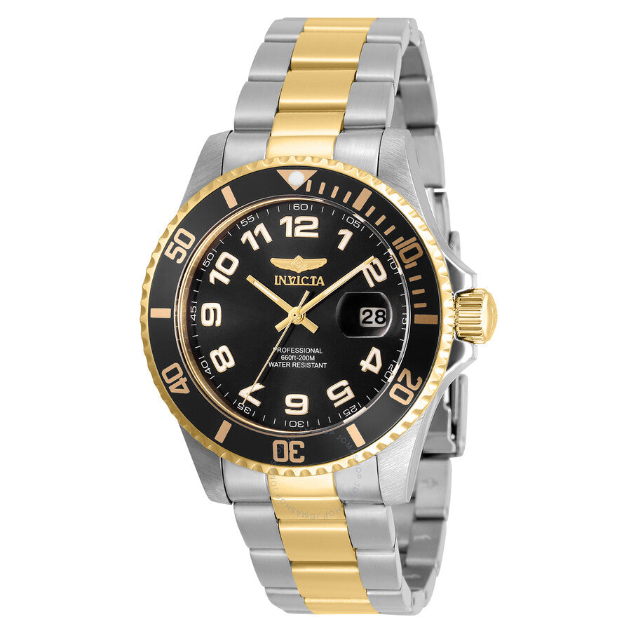Invicta Pro Diver Quartz Black Dial Two-tone Men's Watch – JungleOutlet